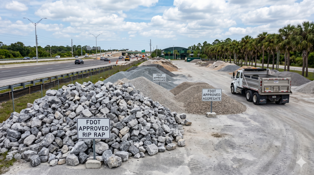 FDOT Approved Aggregate & Rip Rap: Delta Aggregate’s Certified Supply